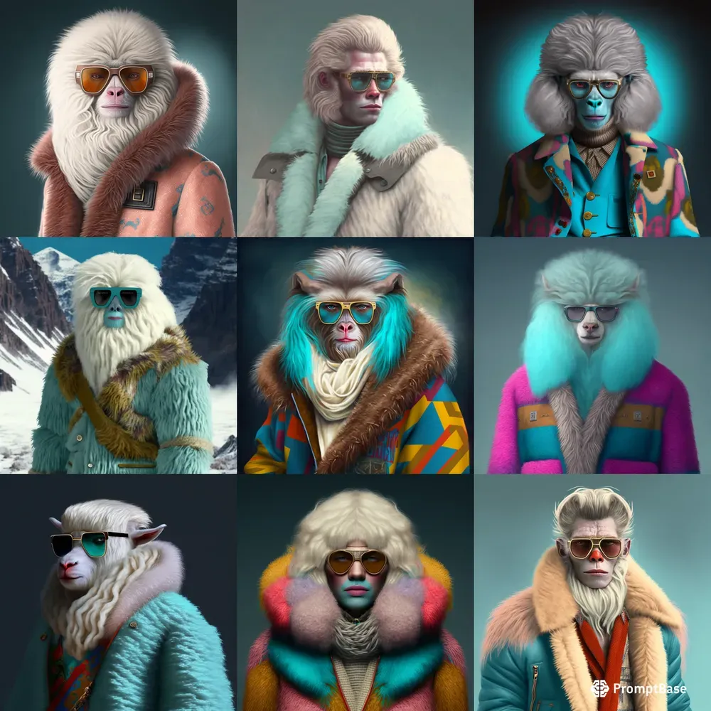 NFT Fashion Portraits Midjourney Prompt | PromptBase