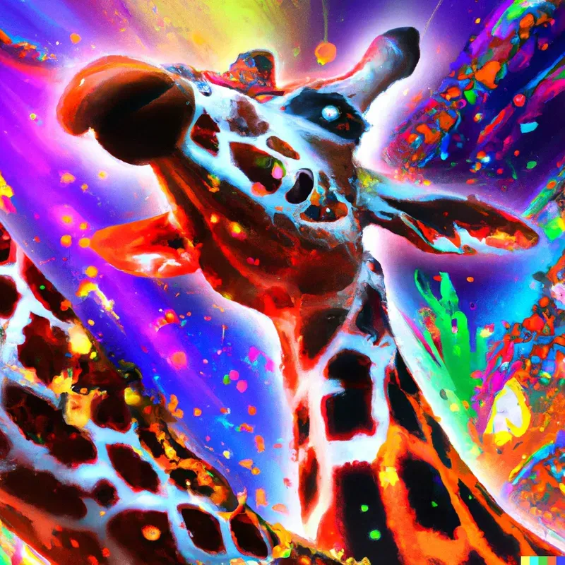 Psychedelic Animals DALL·E Prompt | PromptBase