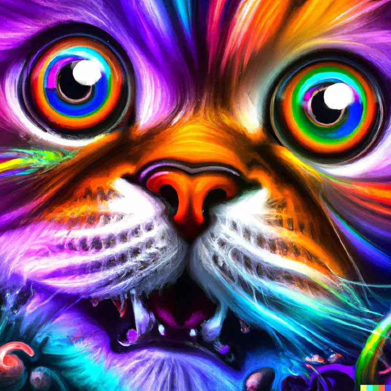 Psychedelic Animals DALL·E Prompt | PromptBase