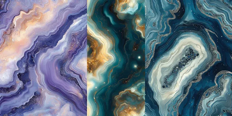 Geode Treasure Seamless Patterns Generator App | PromptBase