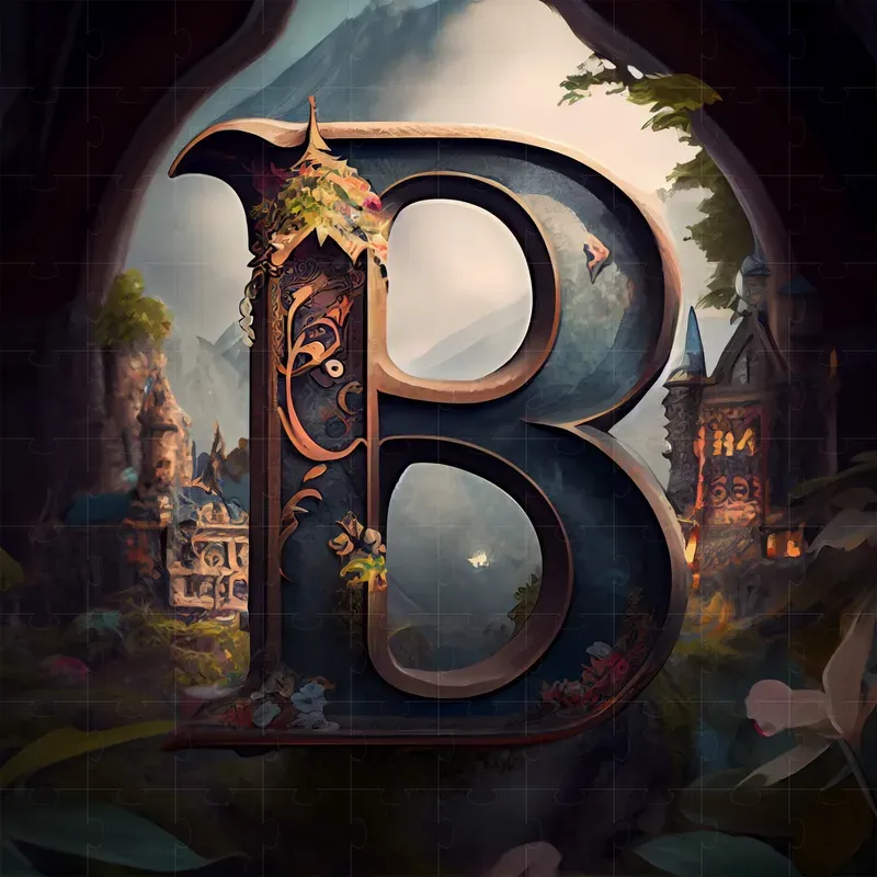Fantasy Letters Midjourney Prompt | PromptBase