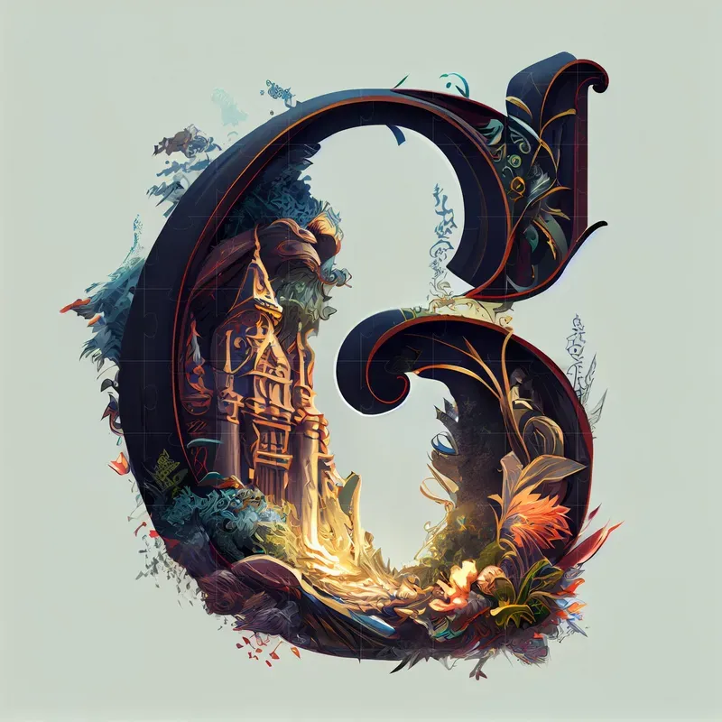 Fantasy Letters Midjourney Prompt | PromptBase