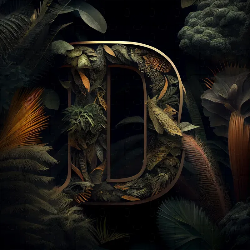 Jungle Letters Midjourney Prompt | PromptBase