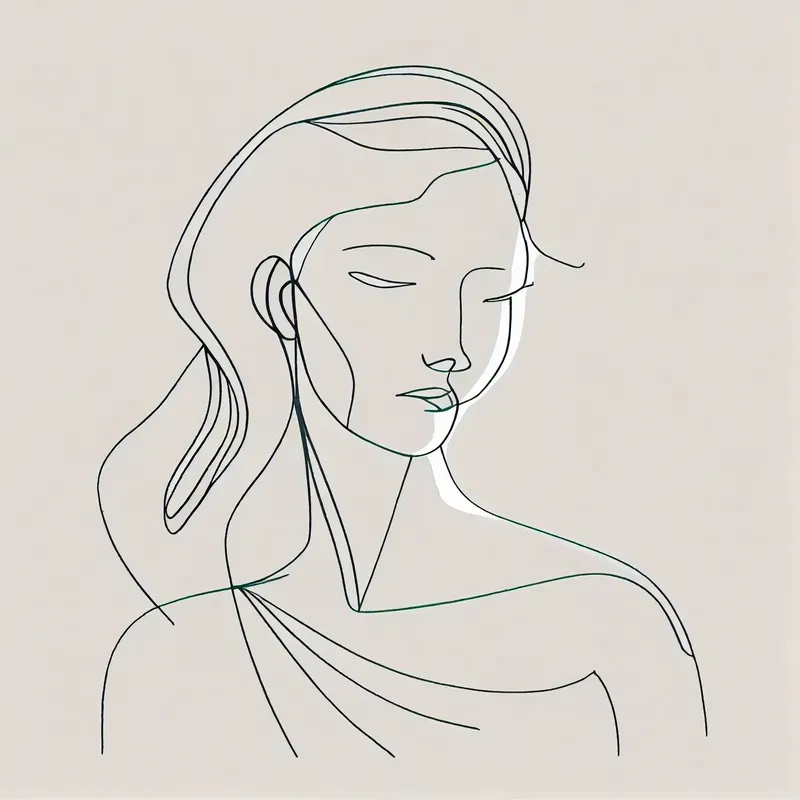 Graphic Line Art Sketches Midjourney Prompt | PromptBase