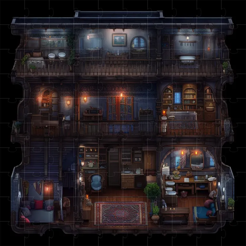 Orthographic RPG Game Assets Midjourney Prompt | PromptBase