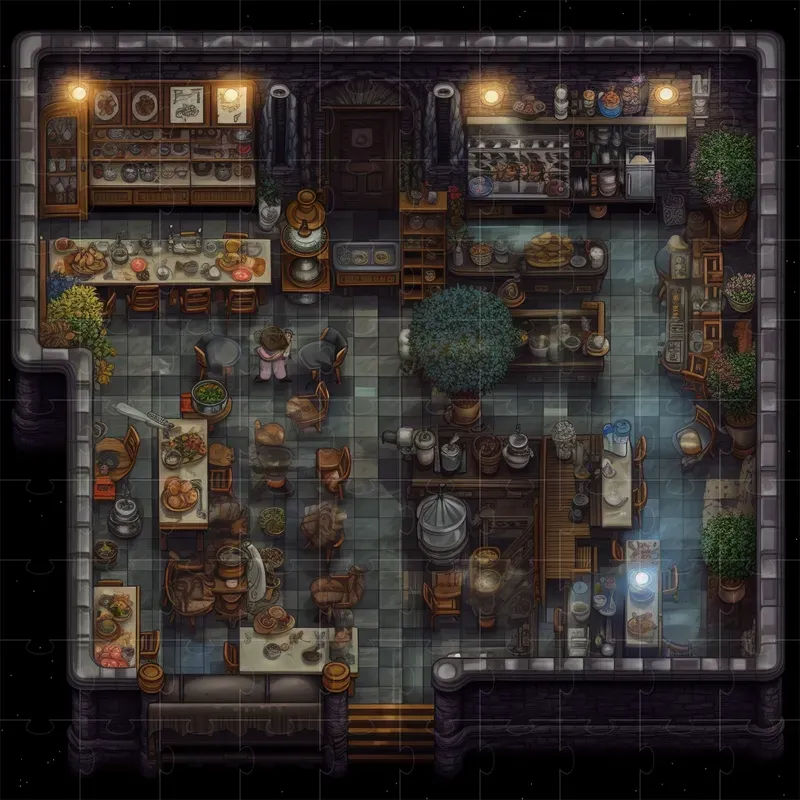 Orthographic RPG Game Assets Midjourney Prompt | PromptBase