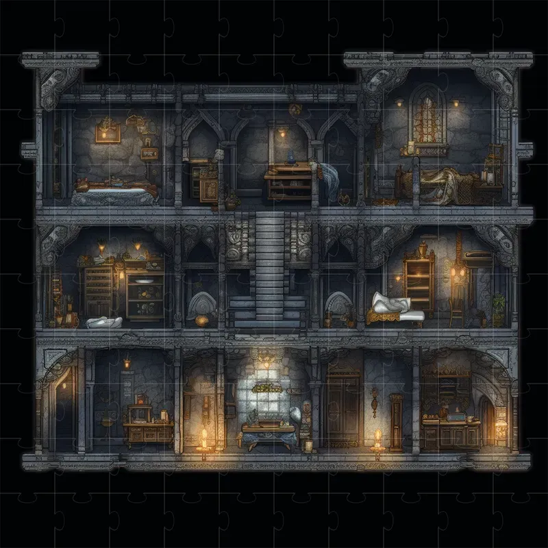 Orthographic RPG Game Assets Midjourney Prompt | PromptBase