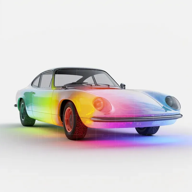 Realistic Neon Color Object Photographs Midjourney Prompt | PromptBase