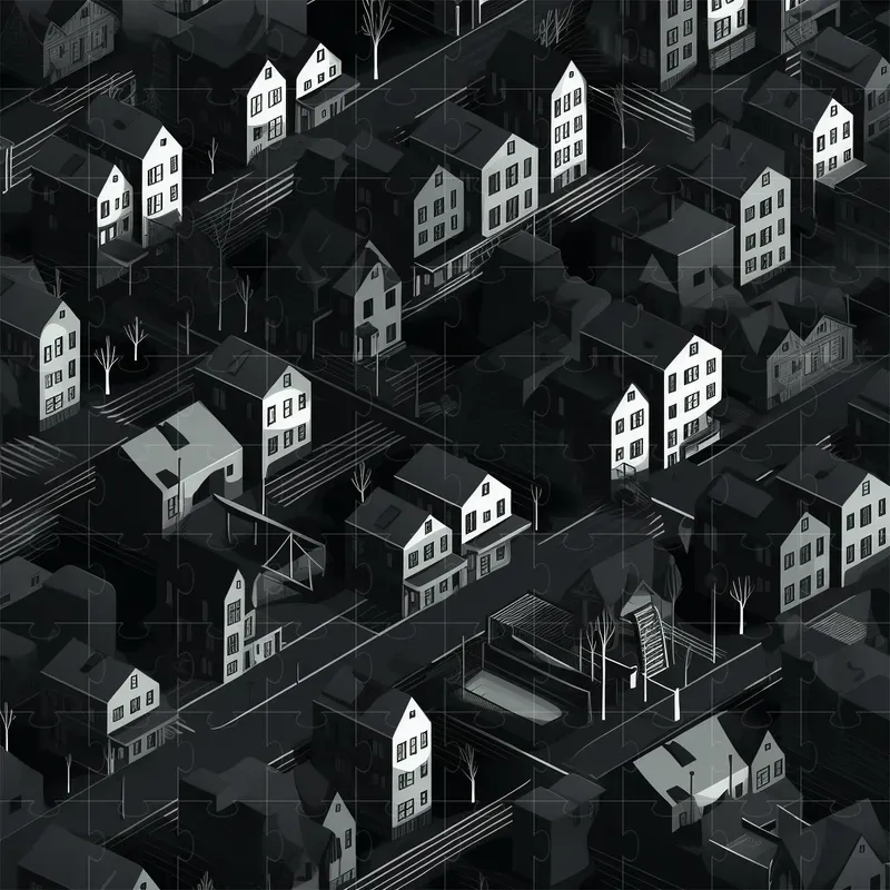 Housing Patterns Midjourney Prompt | PromptBase