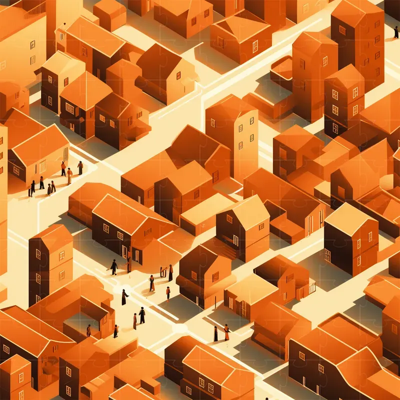 Housing Patterns Midjourney Prompt | PromptBase