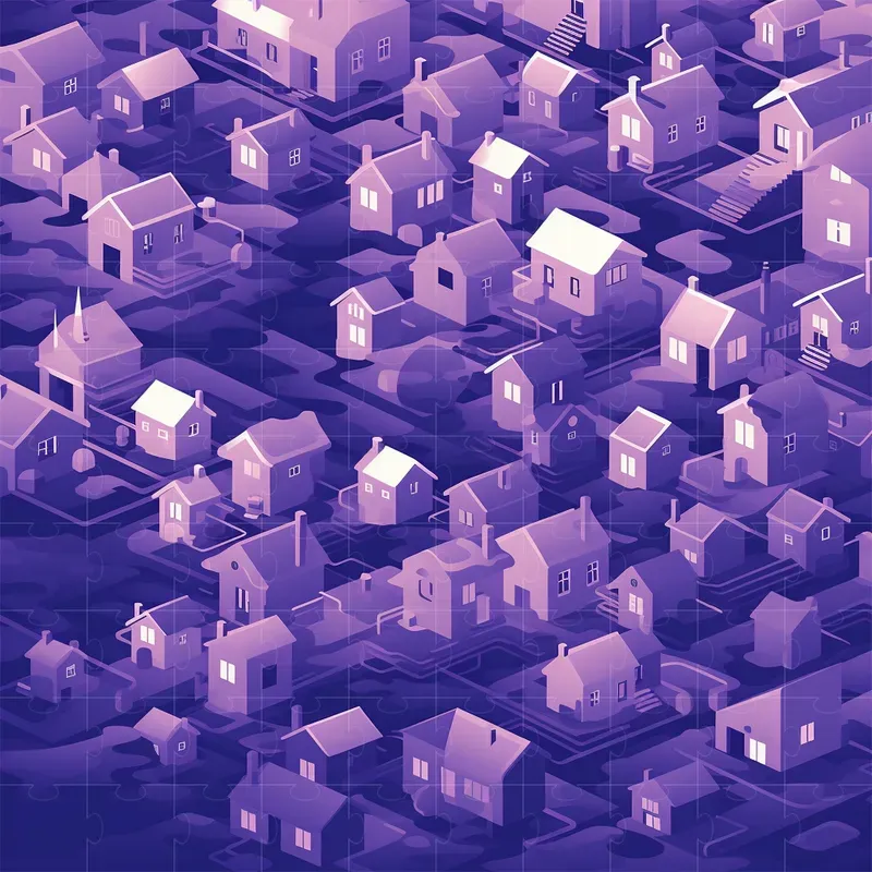 Housing Patterns Midjourney Prompt | PromptBase