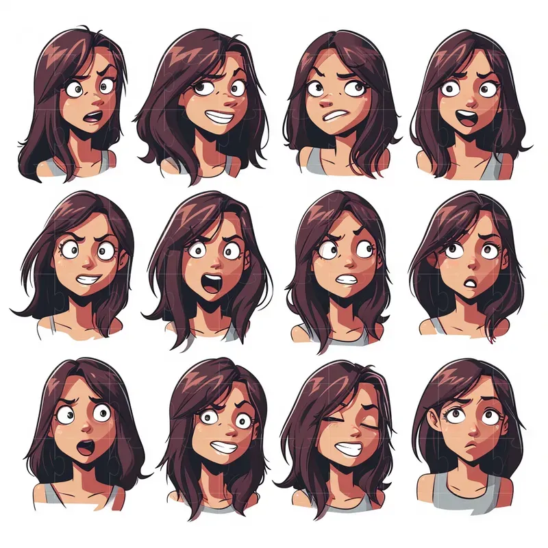 Multiple Character Poses Midjourney Prompt | PromptBase