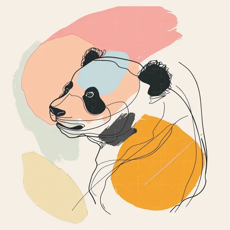 Pastel Line Drawings Midjourney Prompt | PromptBase