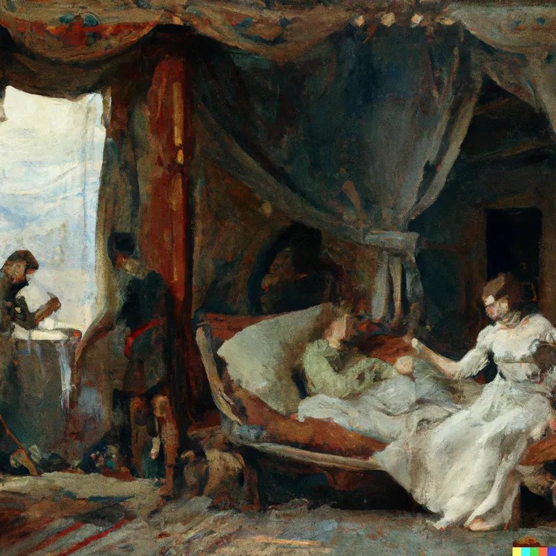 Dramatic Classical Paintings DALL·E Prompt | PromptBase