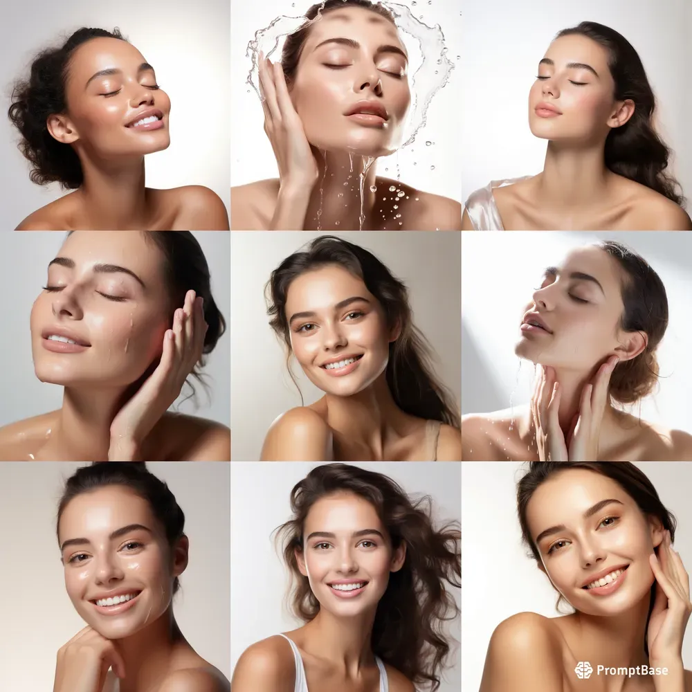Commercial Skincare Models Midjourney Prompt | PromptBase