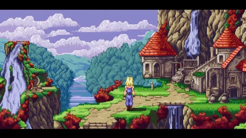 16 Bit Style Wallpaper Landscape Art Midjourney Prompt | PromptBase