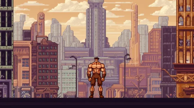 16 Bit Style Wallpaper Landscape Art Midjourney Prompt | PromptBase