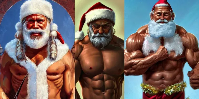 Buff Santas Stable Diffusion Prompt | PromptBase