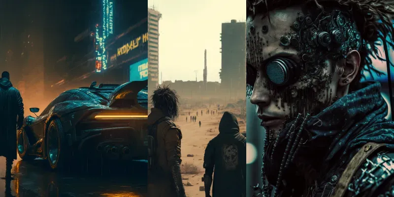 Cyberpunk Film Cinematography Midjourney Prompt | PromptBase