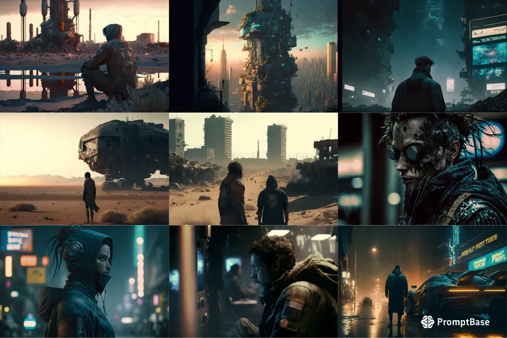Cyberpunk Film Cinematography Midjourney Prompt | PromptBase