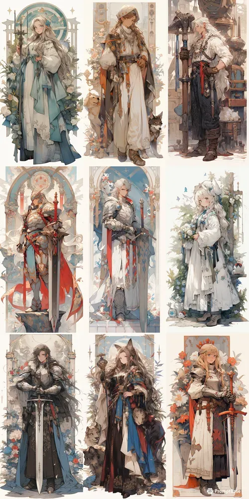 Final Fantasy RPG Game Characters Design Midjourney Prompt | PromptBase