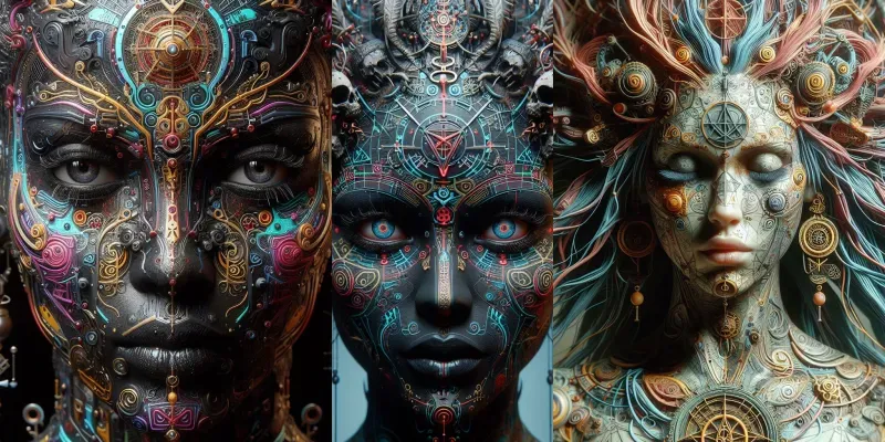 Symbiotic Transformation Voodoo Style DALL·E Prompt | PromptBase