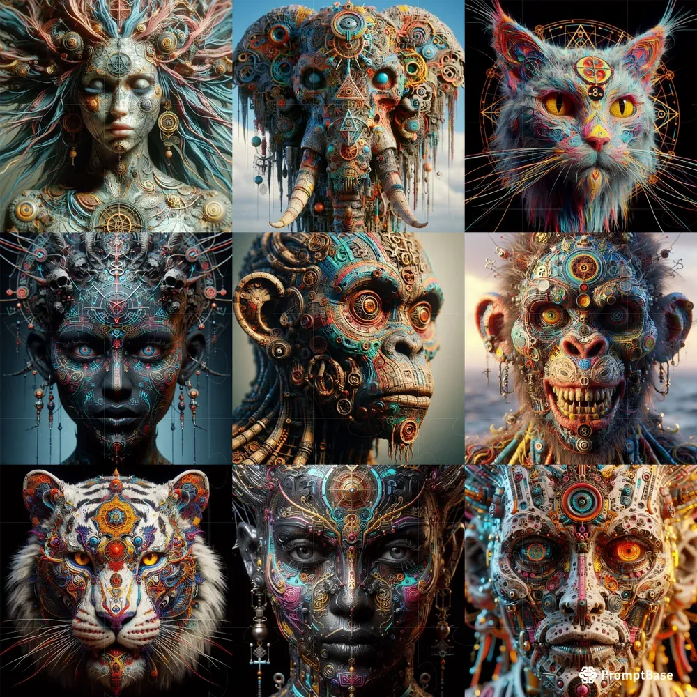 Symbiotic Transformation Voodoo Style DALL·E Prompt | PromptBase