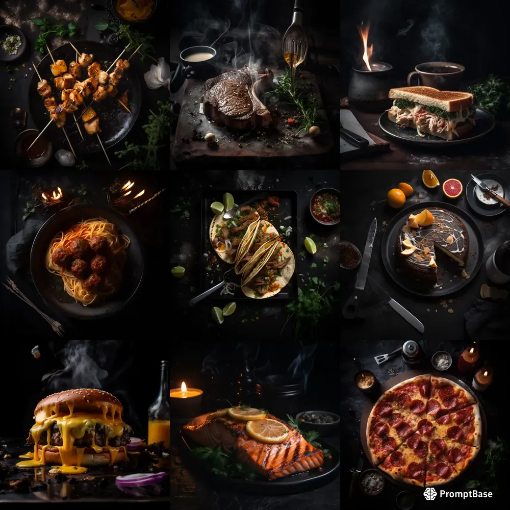 Realistic Food Photographs Midjourney Prompt | PromptBase