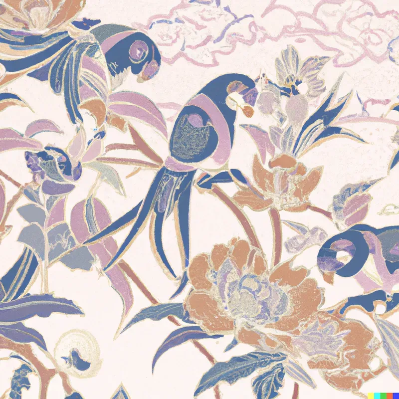 Chinoiserie Patterns DALL·E Prompt | PromptBase