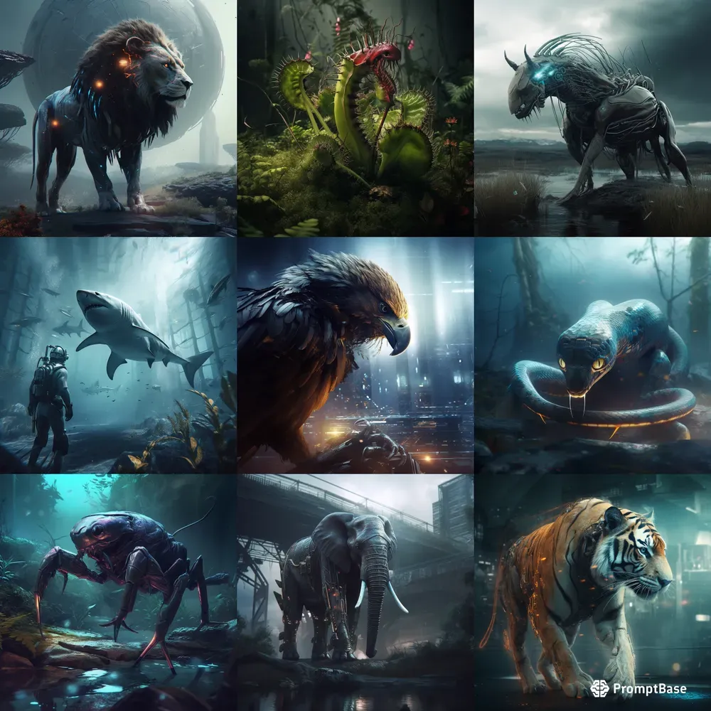 Fantasy Wildlife Creatures Midjourney Prompt | PromptBase