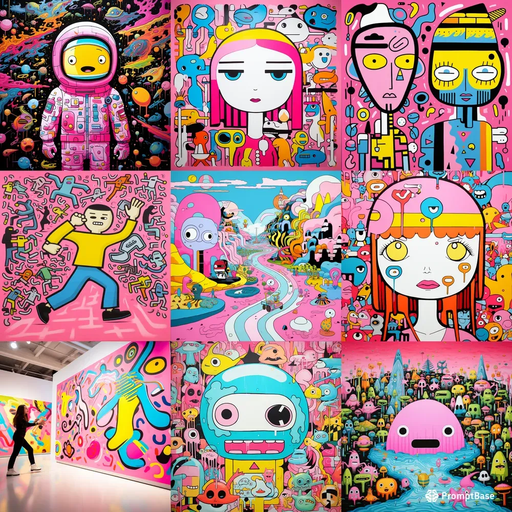 Impressive Cartoon Style Drawings Midjourney Prompt | PromptBase