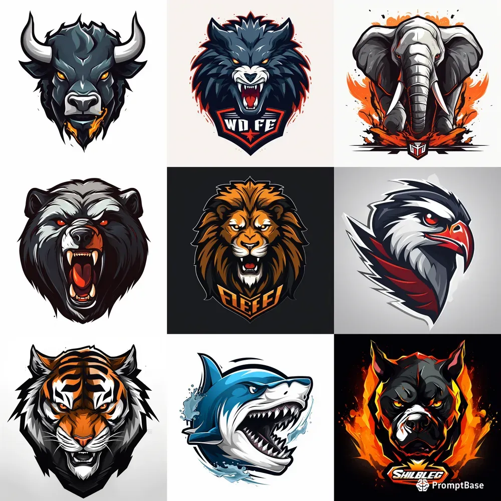 Fierce Logos For Battleready Teams Midjourney Prompt | PromptBase