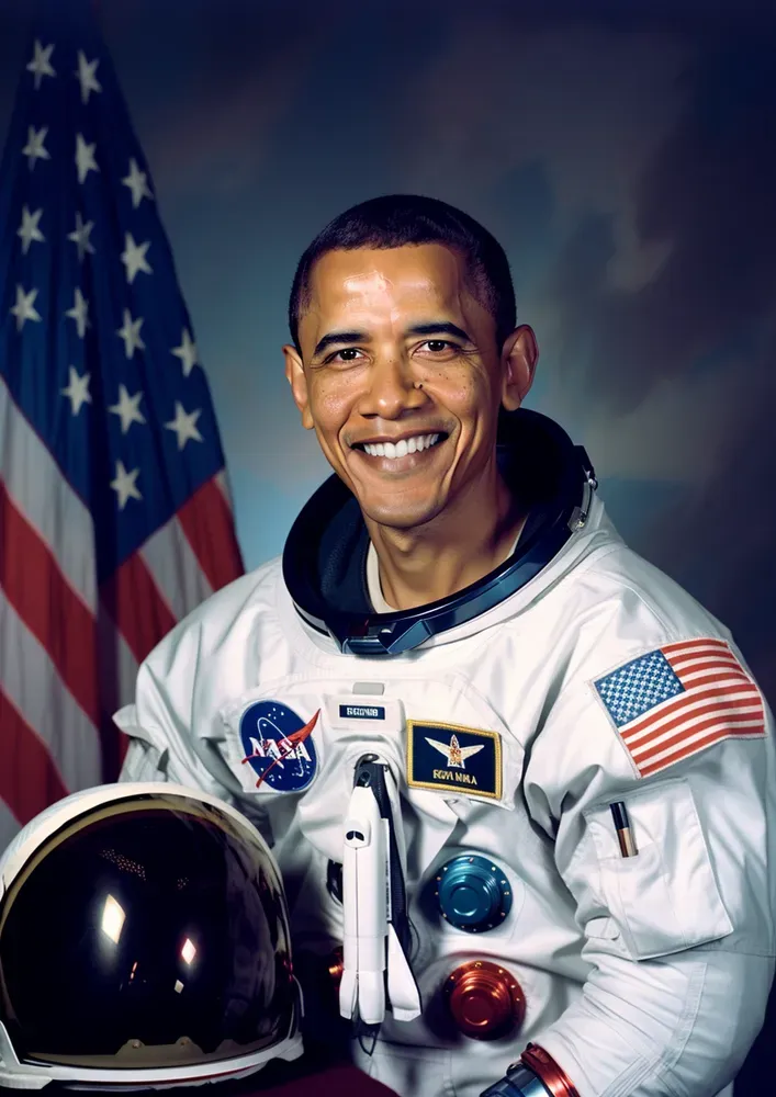 Nasa Astronaut Un-official Portrait Midjourney Prompt | PromptBase