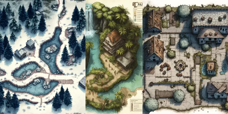 Table Top Rpg Maps Midjourney Prompt | PromptBase