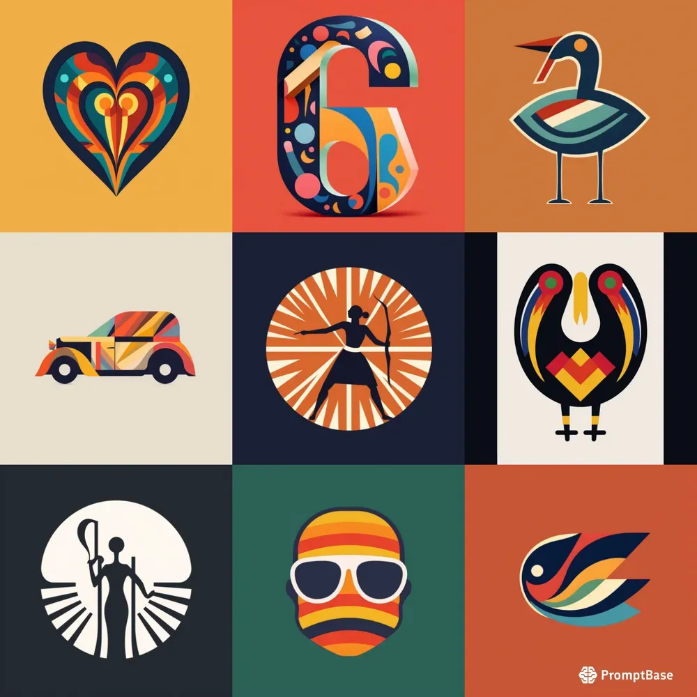 Harlem Renaissance Logos Midjourney Prompt | PromptBase