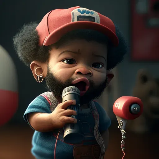3D Realistic Child Rappers Midjourney Prompt | PromptBase