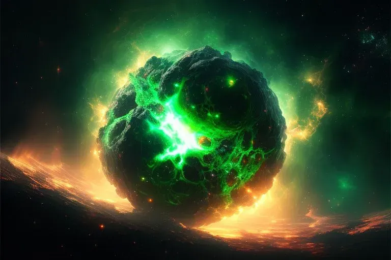 Exploding Alien Planets Midjourney Prompt | PromptBase