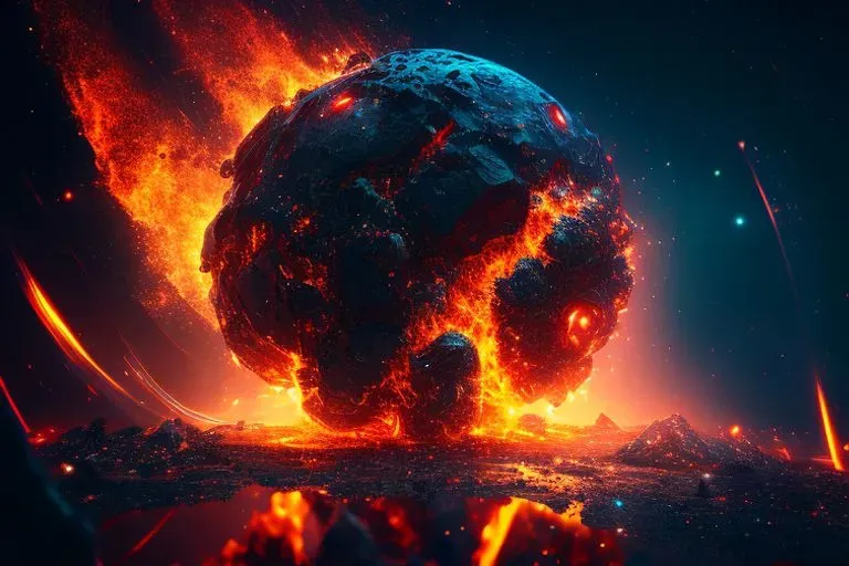 Exploding Alien Planets Midjourney Prompt | PromptBase