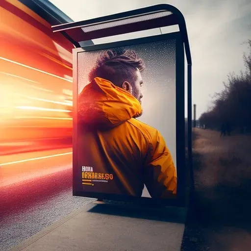 Bus Stop Poster Mockups Midjourney Prompt | PromptBase