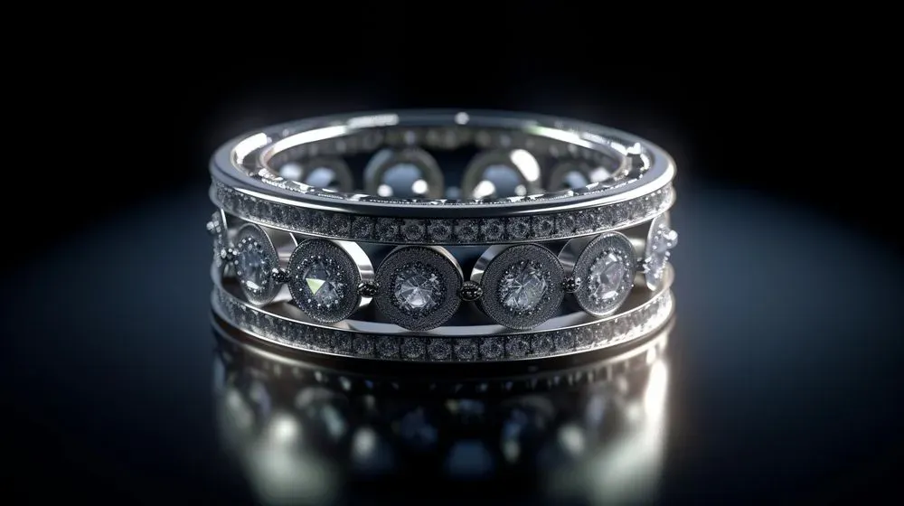 Realistic Wedding And Engagement Rings Midjourney Prompt | PromptBase