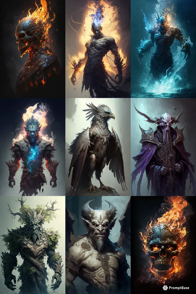 Dungeons Dragons Monsters Midjourney Prompt | PromptBase