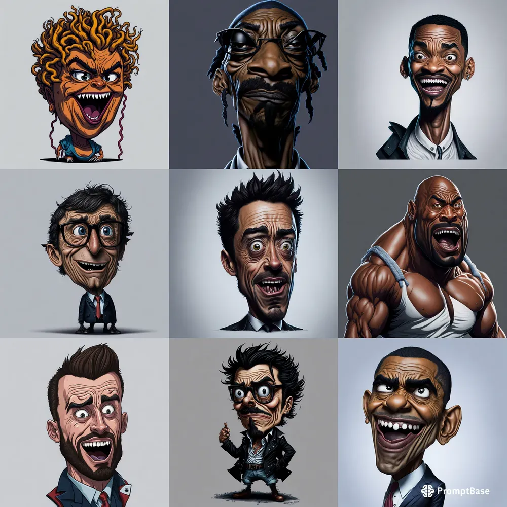 Funny Celebrity Caricature