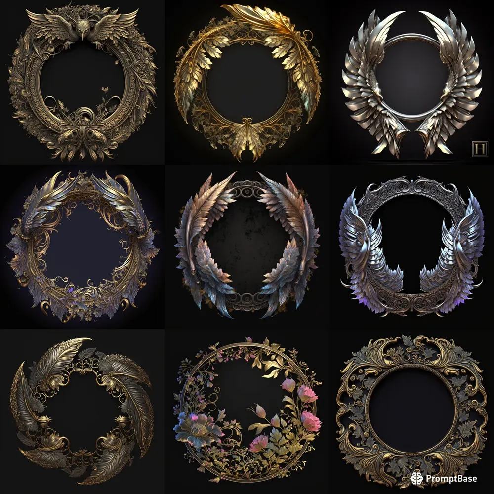 Different Style Of Game Avatar Borders Midjourney Prompt | PromptBase