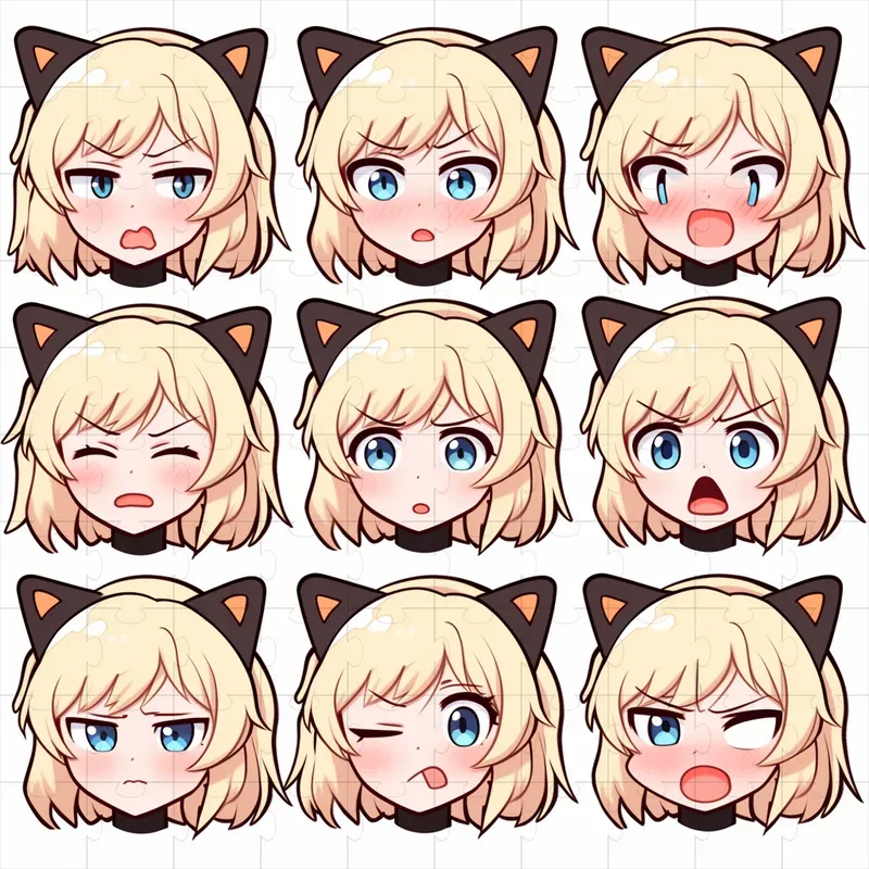 Custom Emotes - Anime Characters Midjourney Prompt | PromptBase