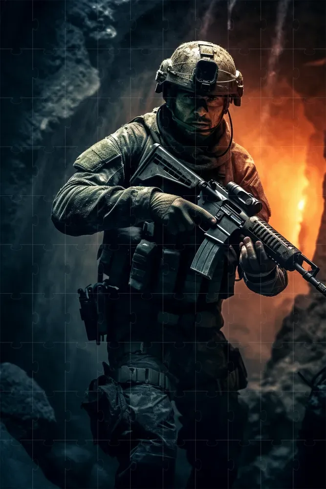 Epic Soldier - Cinematic Poster Midjourney Prompt | PromptBase