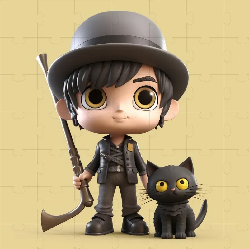 Cute Custom 3D Chibis With Pets And Jobs Midjourney Prompt | PromptBase