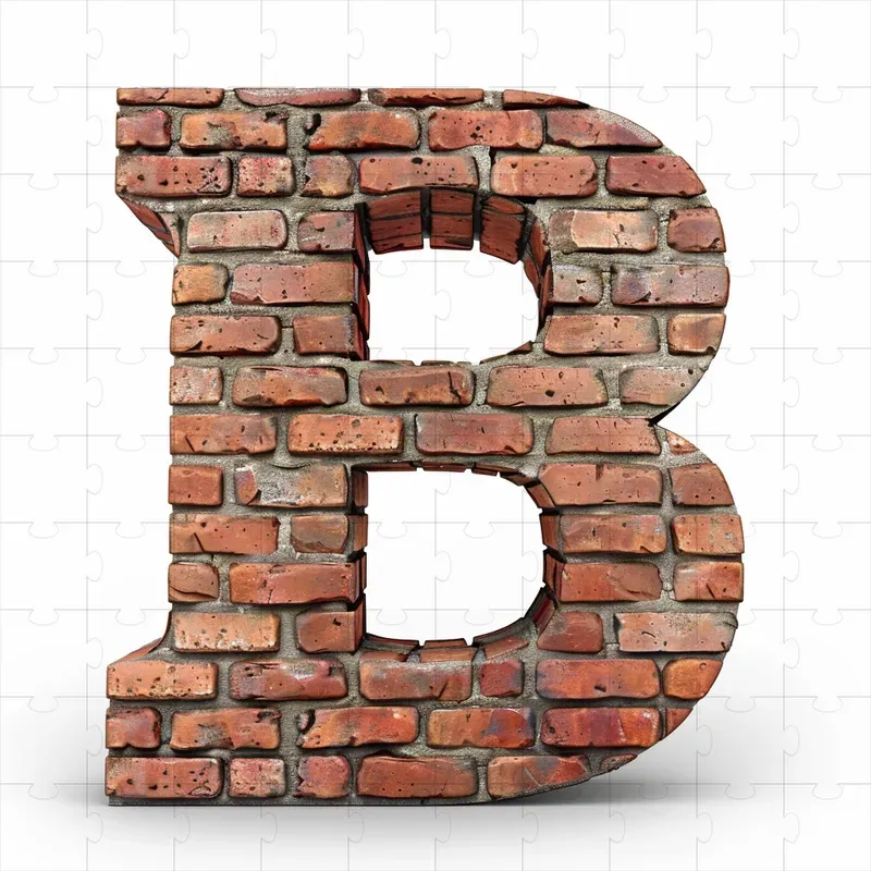 Brick Stone Letters Art Designs Midjourney Prompt | PromptBase