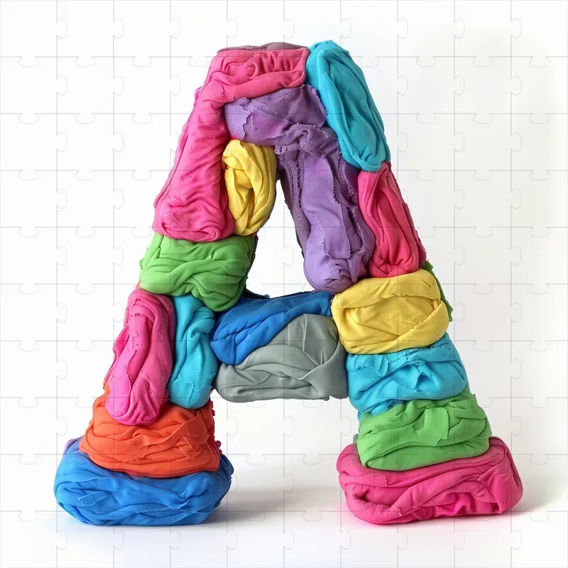 Play Dough Letters Art Designs Midjourney Prompt | PromptBase