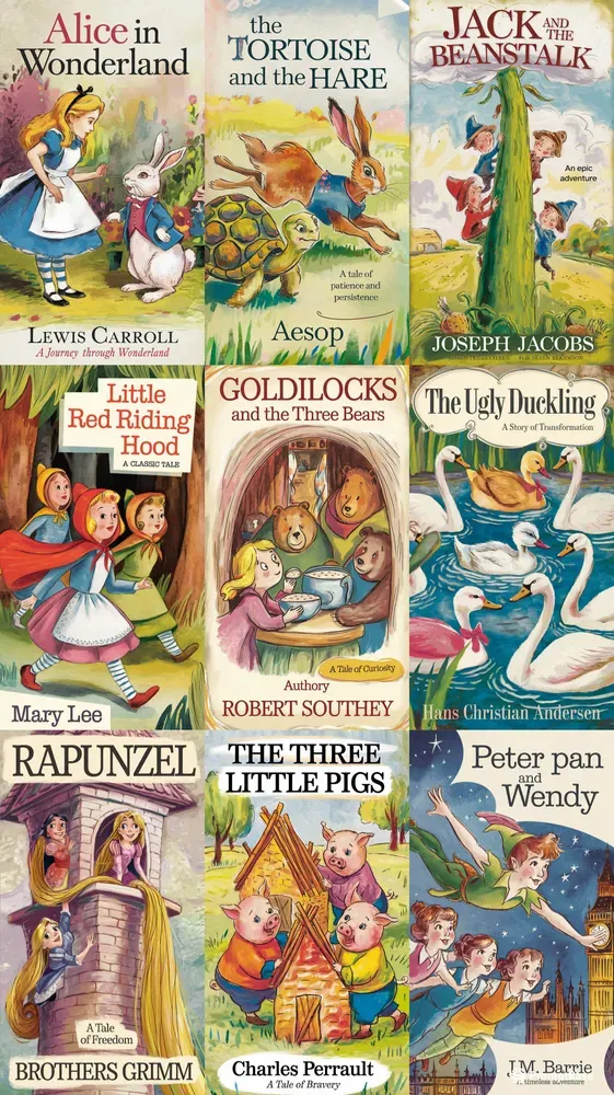 Storybook Cover Makers Vintage Disneys Ideogram Prompt | PromptBase