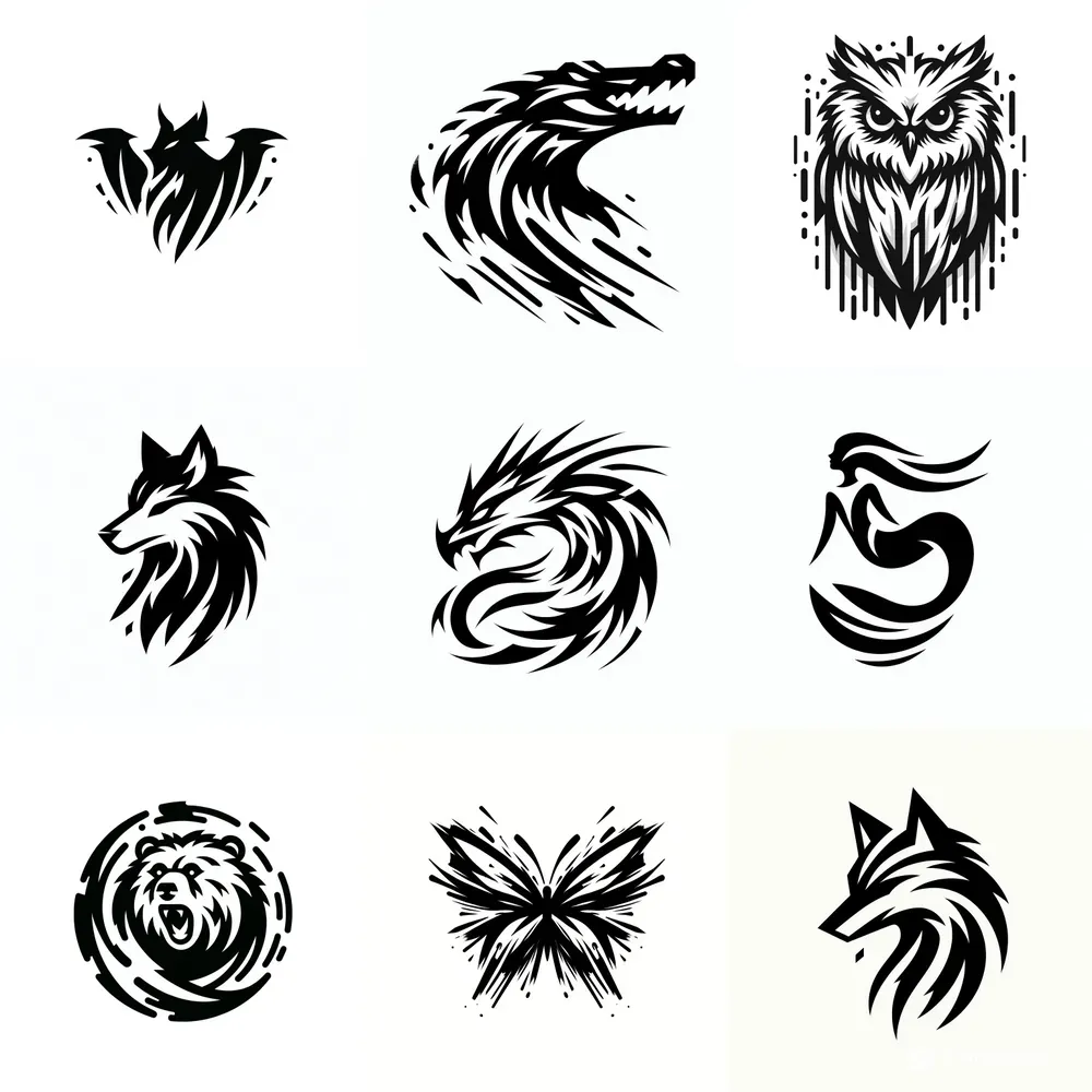 Minimalist Striking Logos DALL·E Prompt | PromptBase